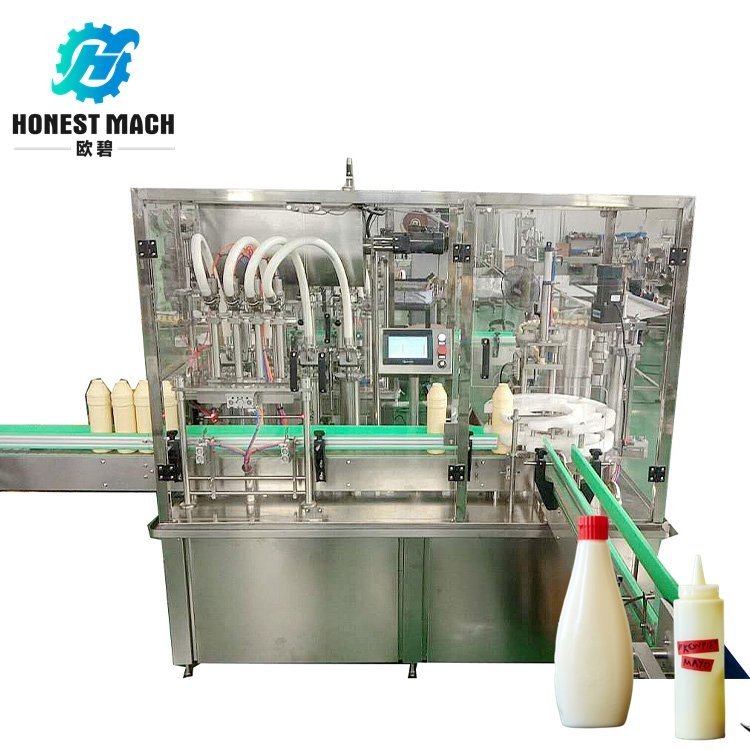 Automatic mayonnaise filling machine - Shanghai Honest Machinery